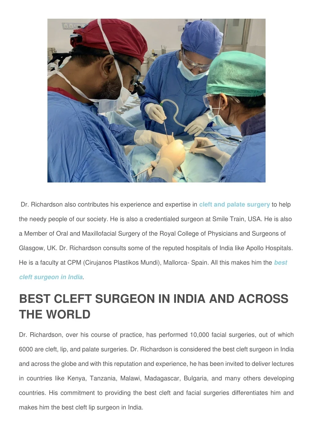 PPT - Best cleft surgeon in India with international experience ...