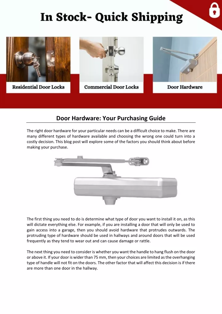 PPT - Door Hardware: Your Purchasing Guide PowerPoint Presentation ... PPT - Door Hardware: Your Purchasing Guide PowerPoint Presentation ...