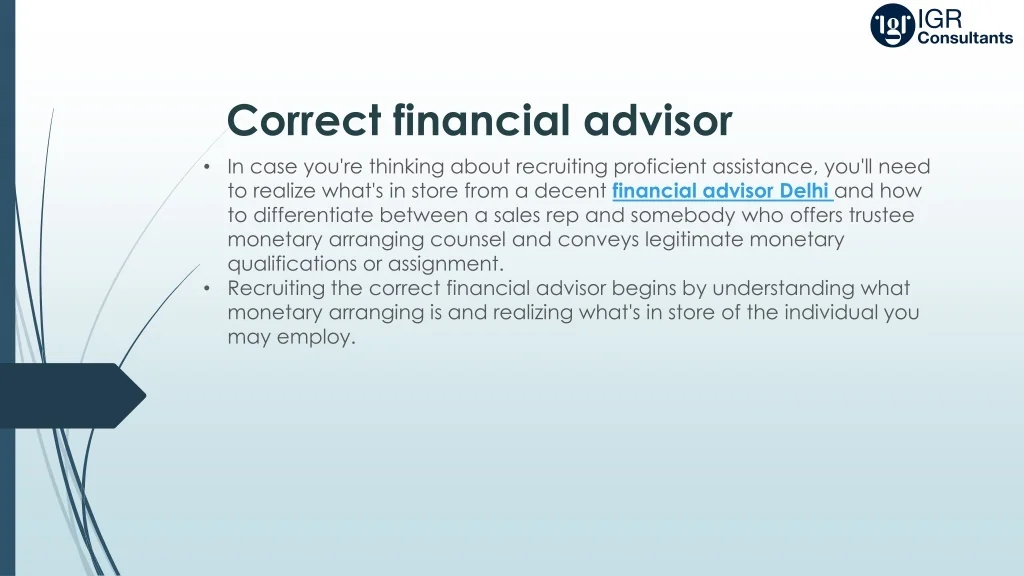 PPT - How A Financial Advisor Can Help You In Achieving Your Goals ...