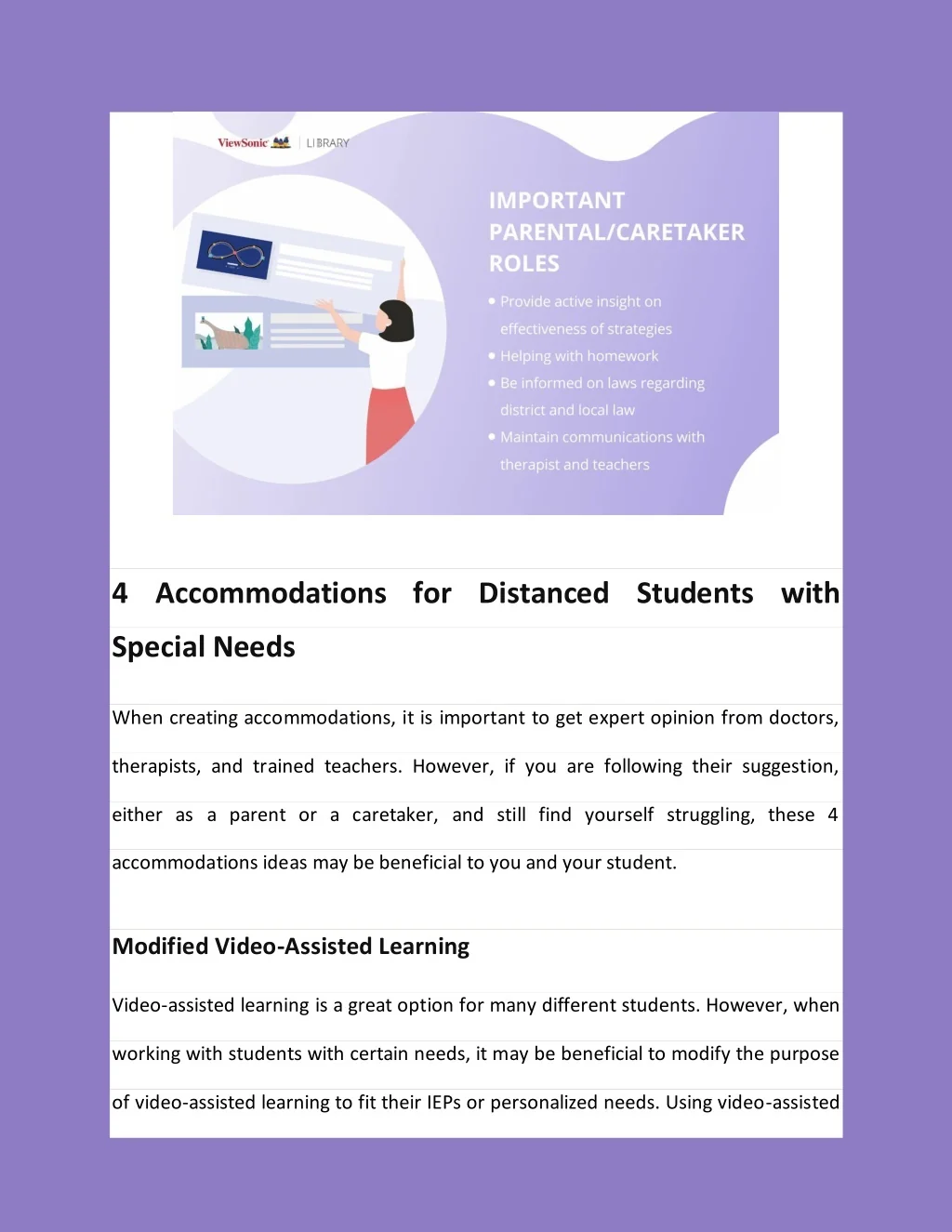 PPT - Distance Learning for Special Education_ 4 Accommodations for ...