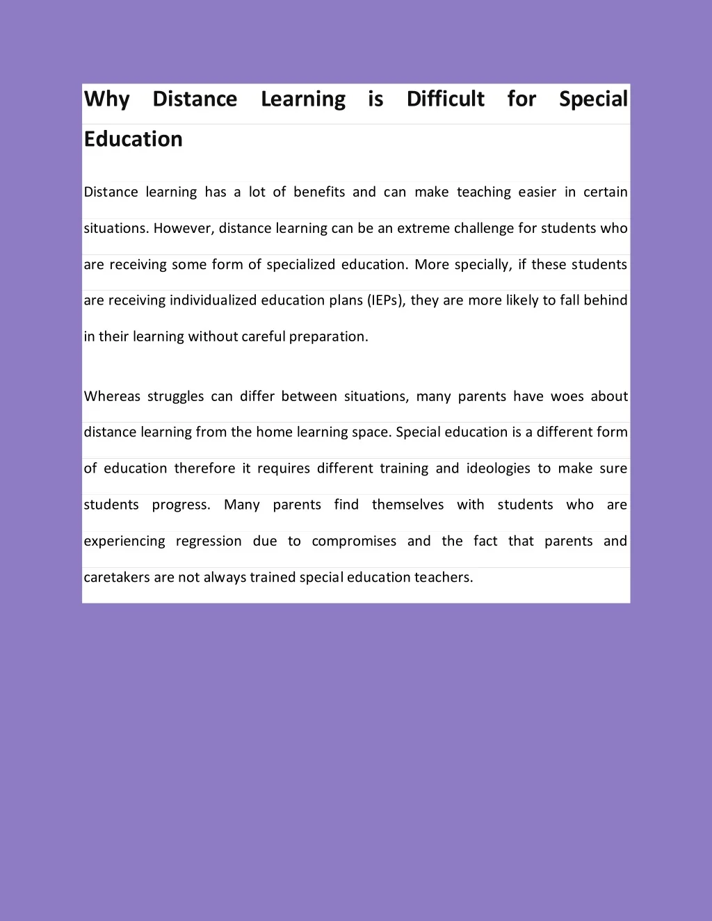 PPT - Distance Learning for Special Education_ 4 Accommodations for ...