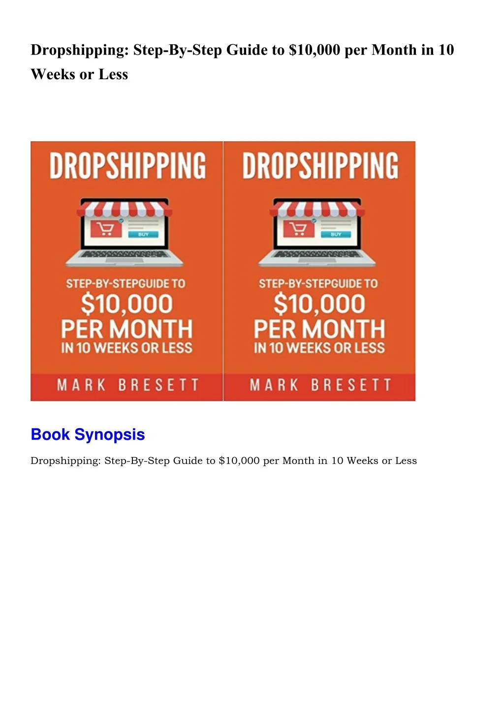 PPT - TOP Dropshipping Step By Step Guide to 10 000 per Month in 10 ...