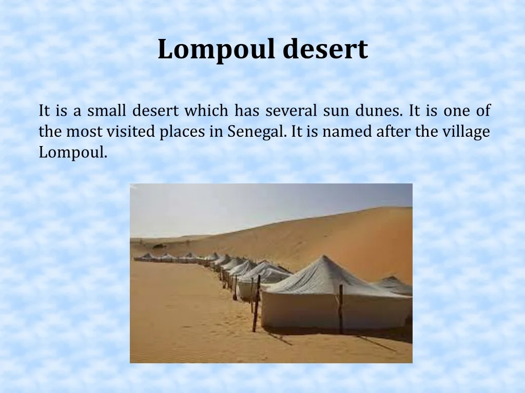 PPT - Trip to West Africa : Visiting Senegal PowerPoint Presentation ...