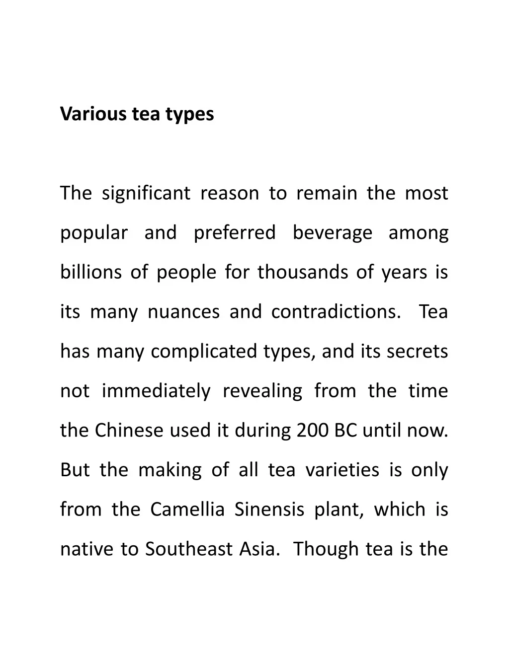 PPT - Know All The Secrets About The Many Specialty Teas Online ...