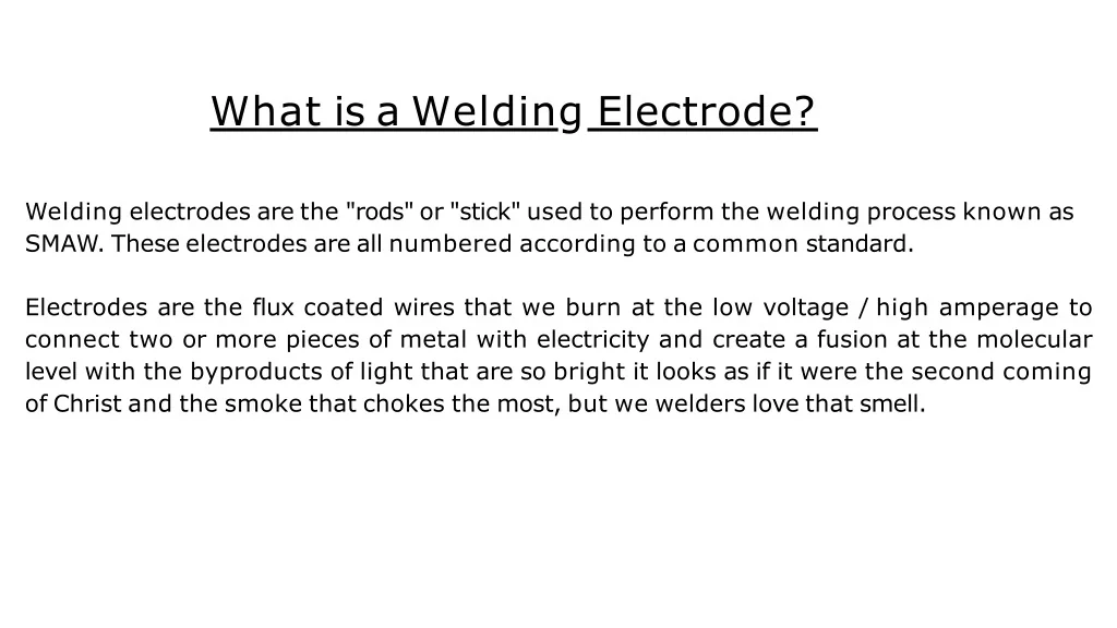 PPT - What is a Welding Electrodes? | Types of Welding Electrodes ...