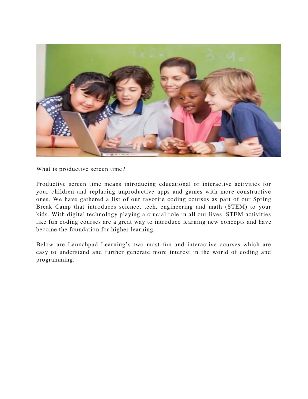 PPT - How To Encourage Productive Screen Time With Kids This Spring (3 ...