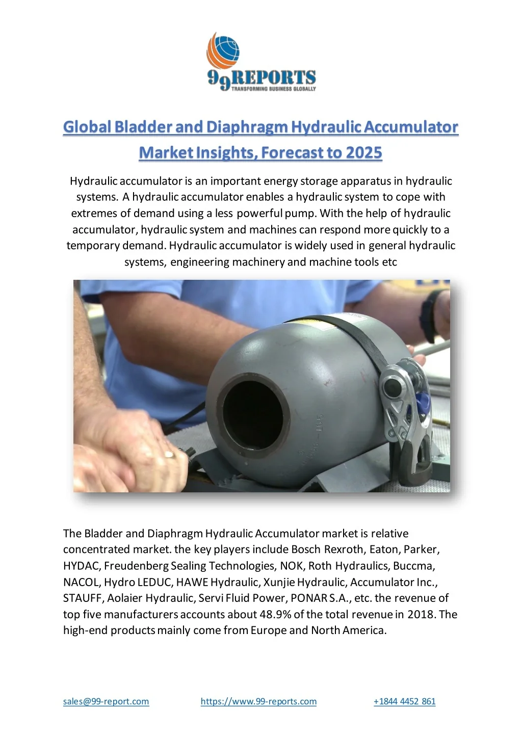 PPT - Global Bladder and Diaphragm Hydraulic Accumulator Market ...