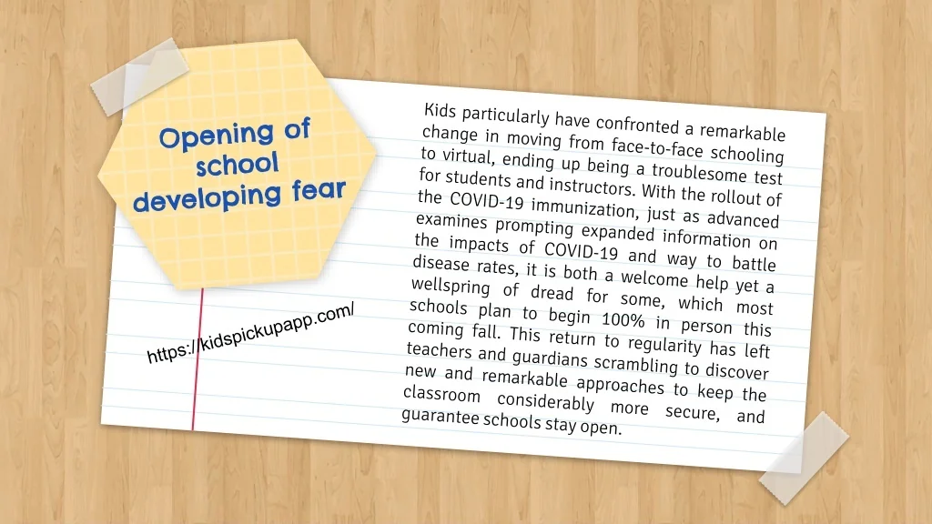 PPT - The Relief from the Fear to Go Back to School after the End of ...