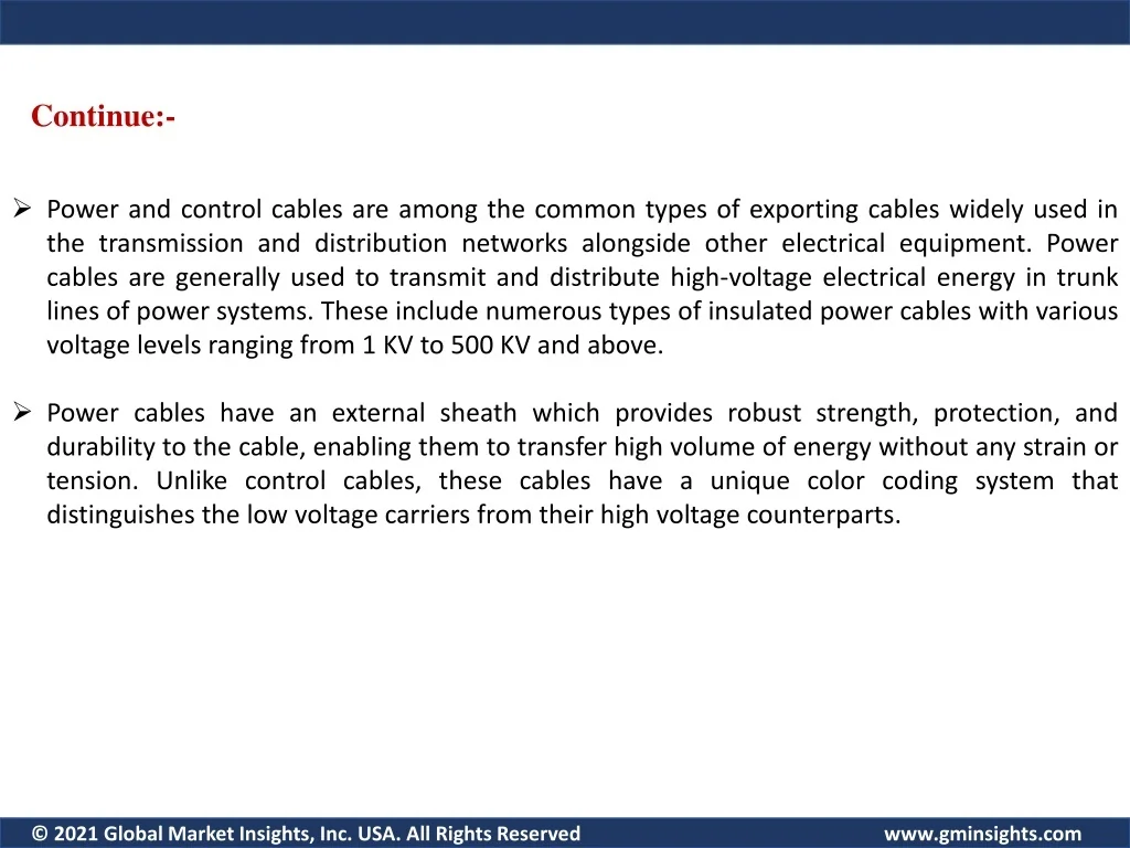 PPT - Power and Control Cable Market PowerPoint Presentation, free ...