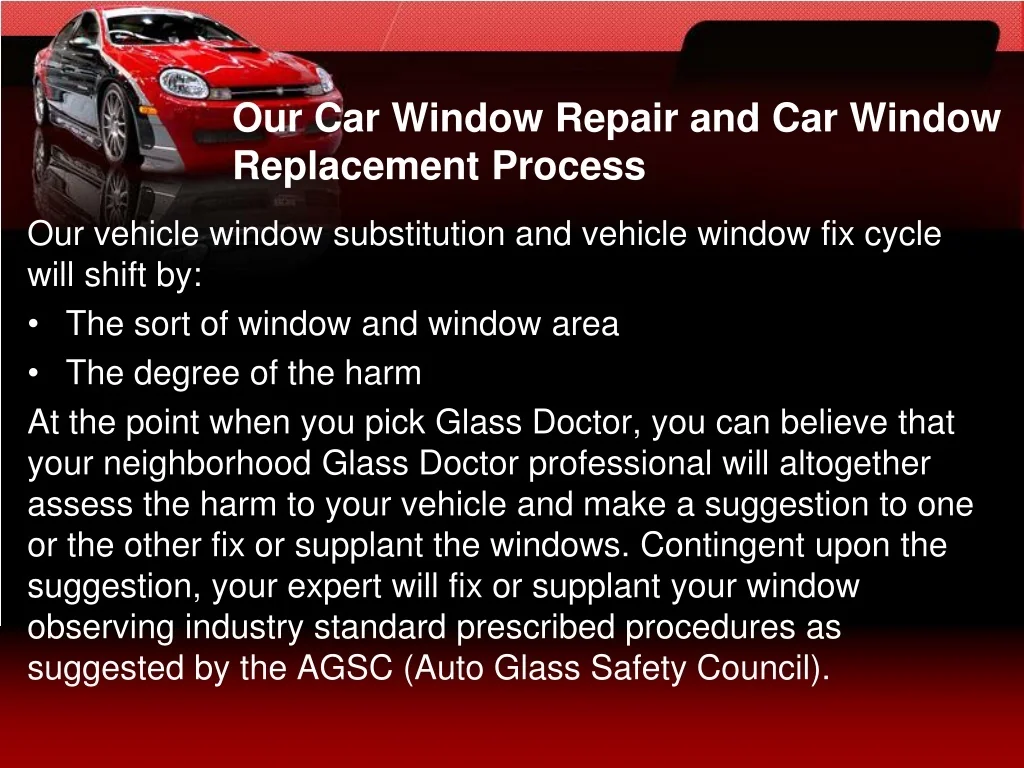 PPT - Car windscreen replacement PowerPoint Presentation, free download ...