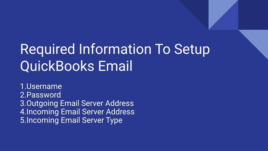 PPT - Ways to Setting Up QuickBooks Outlook Email Service PowerPoint ...