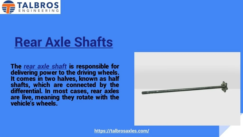 PPT - Premium Rear Axle Shafts PowerPoint Presentation, free download ...