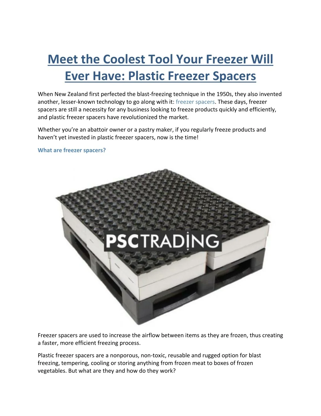 PPT - Meet the Coolest Tool Your Freezer Will Ever Have - Plastic ...