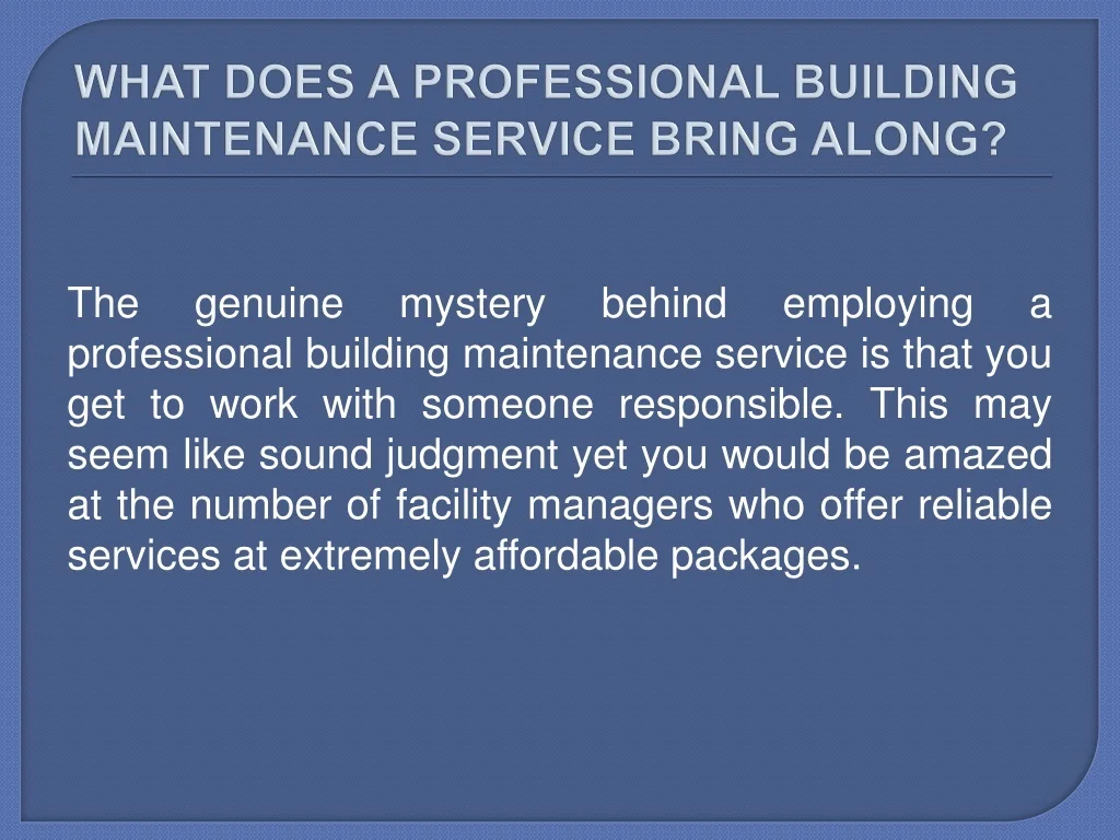 PPT - The Secret To Hiring The Best Home Building Maintenance In Perth ...