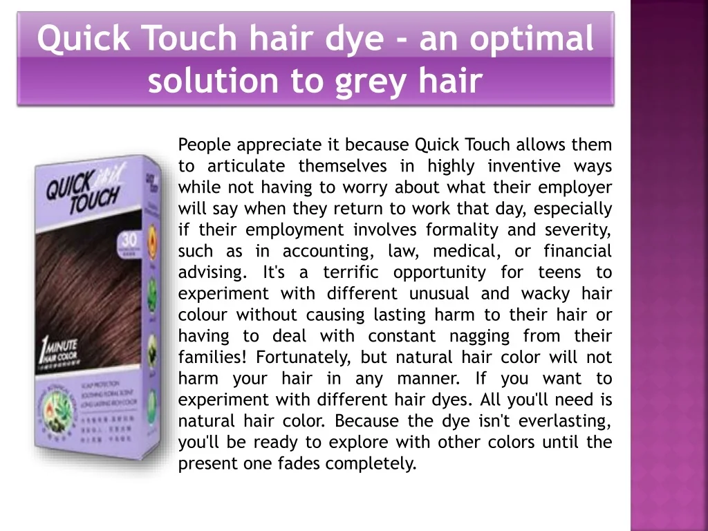 PPT - Hair Dye | Use The Best Ammonia Free Hair Color For Lustrous Hair ...