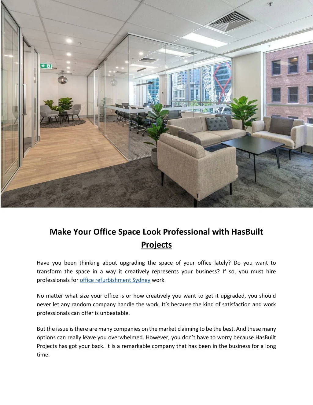 PPT - Make Your Office Space Look Professional with HasBuilt Projects ...