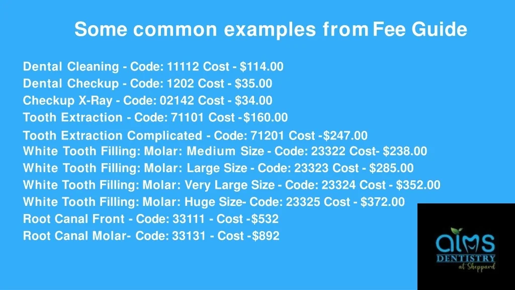 PPT - 2021 North York Dentists Fee Guide PowerPoint Presentation, free ...