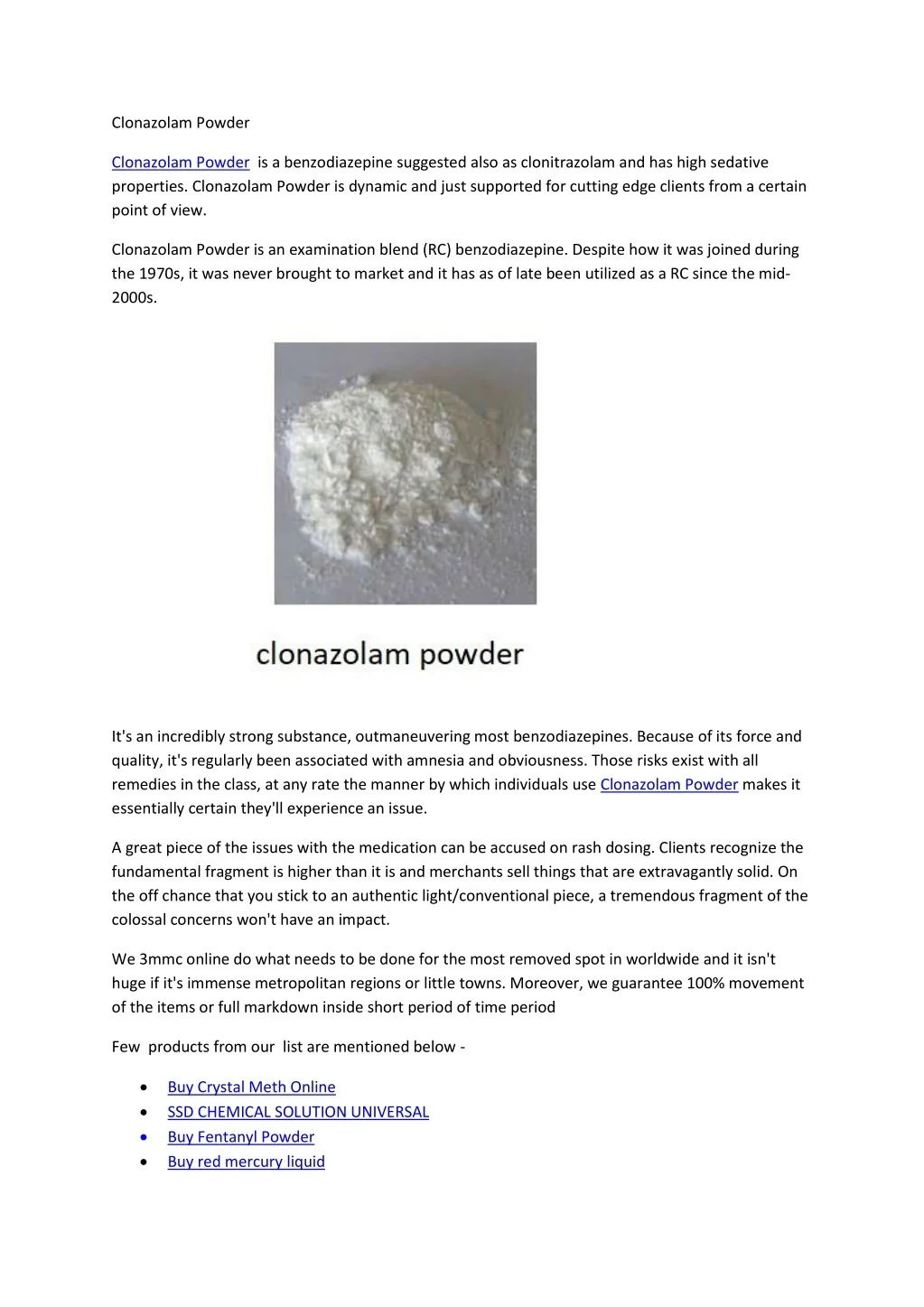 PPT - Clonazolam Powder PowerPoint Presentation, free download - ID ...