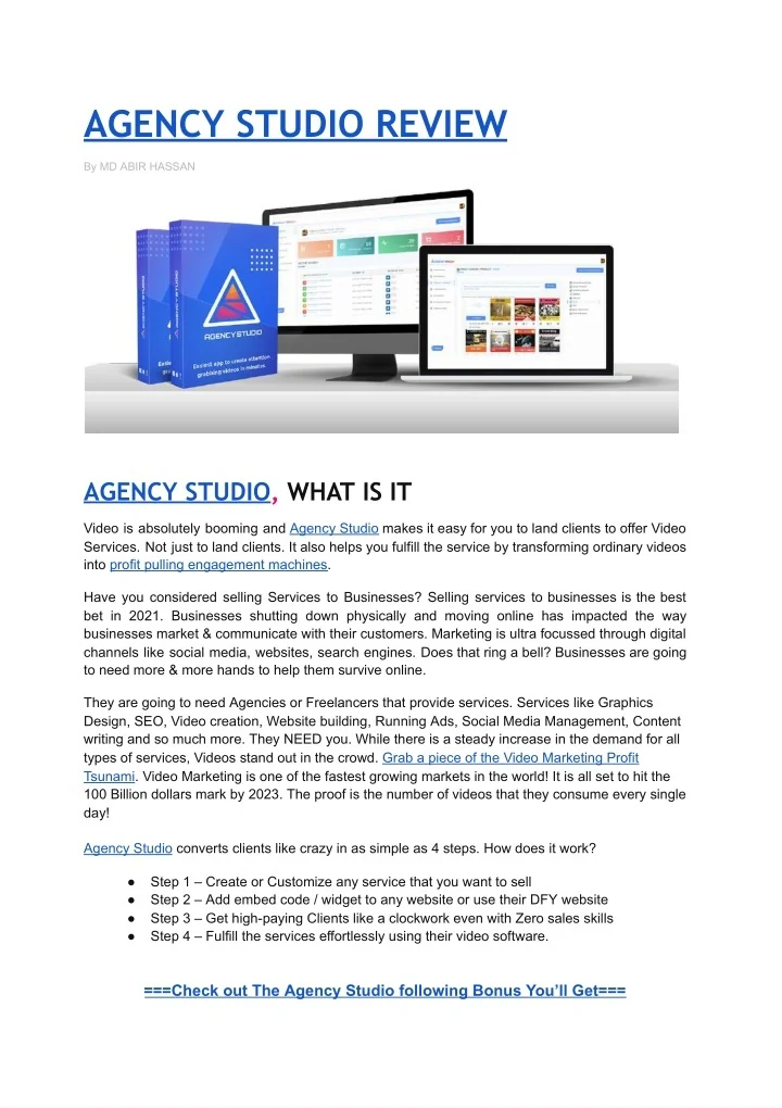 PPT - Agency Studio Review PowerPoint Presentation, free download - ID ...