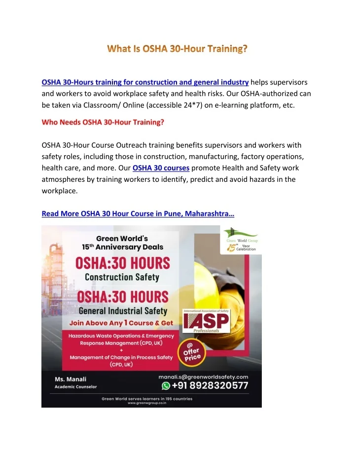 PPT - What Is OSHA 30-Hour Training.docx PowerPoint Presentation, free ...