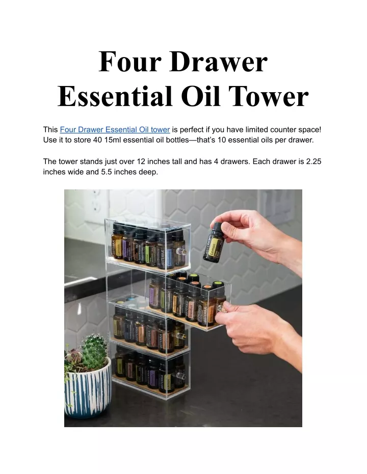 PPT - Four Drawer Essential Oil Tower PowerPoint Presentation, free ... PPT - Four Drawer Essential Oil Tower PowerPoint Presentation, free ...