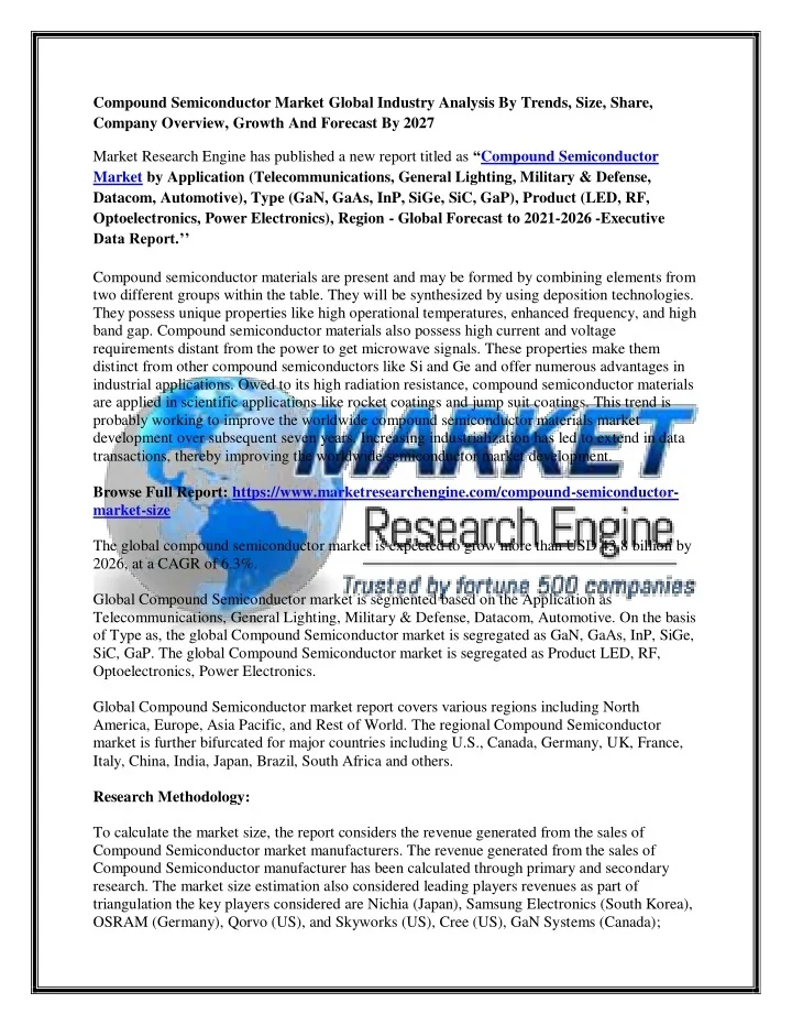 PPT - Compound Semiconductor Market PowerPoint Presentation, free ...
