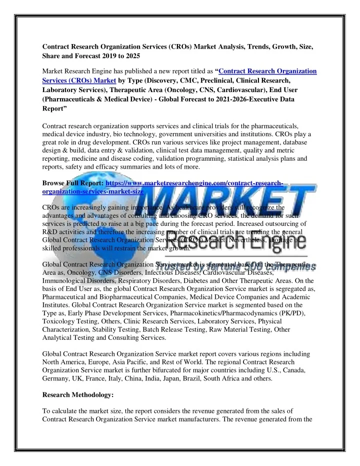 PPT - Contract Research Organization Services (CROs) Market PowerPoint ...