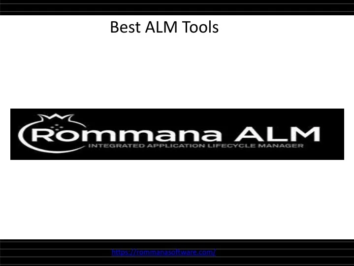PPT - Best ALM Tools PowerPoint Presentation, free download - ID:10586742