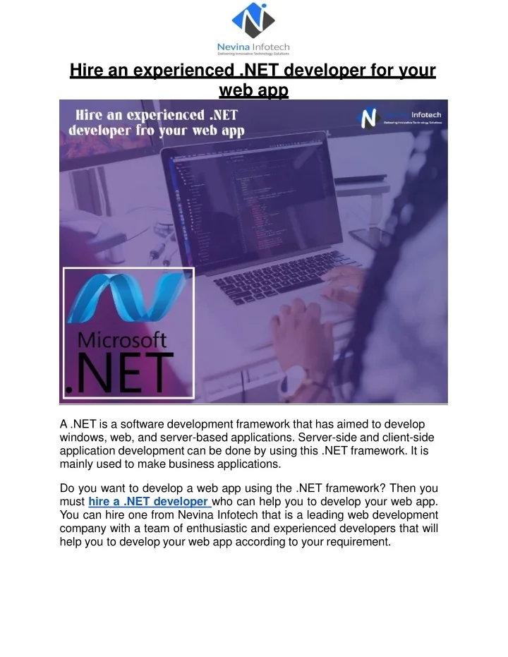 PPT - Hire an experienced .NET developer fro your web app PowerPoint Presentation - ID:10587752