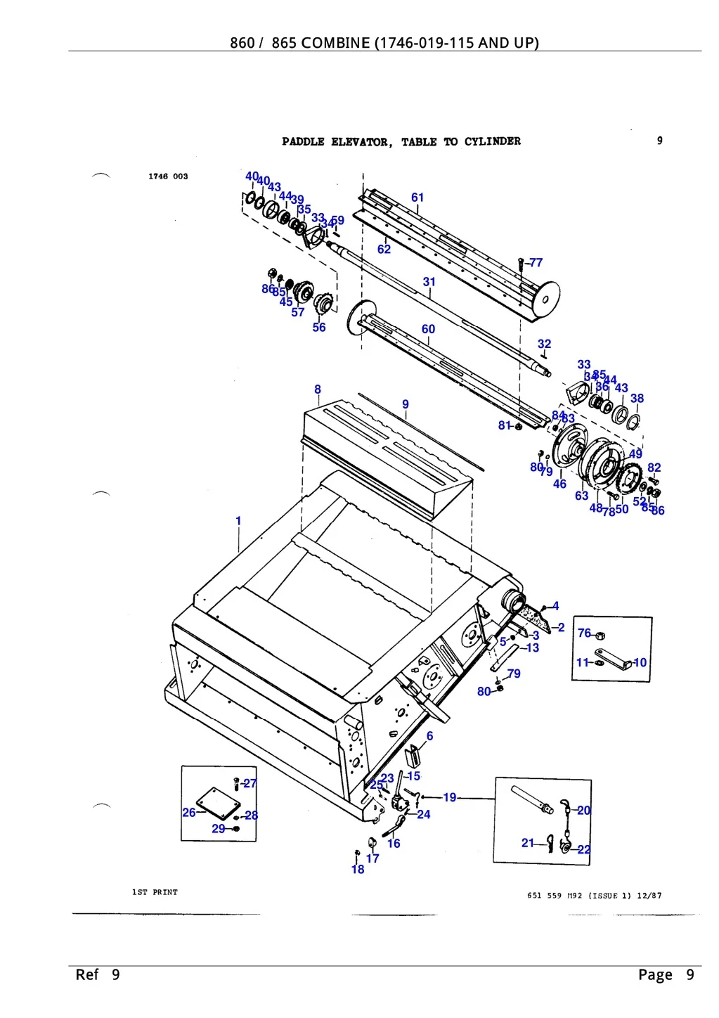 PPT - Massey Ferguson 860 COMBINE (1746-019-115 AND UP) Parts Catalogue ...