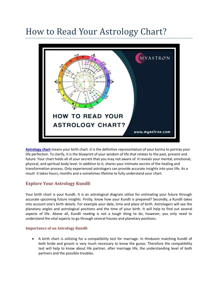 PPT - How to read your astrology chart PowerPoint Presentation, free ...