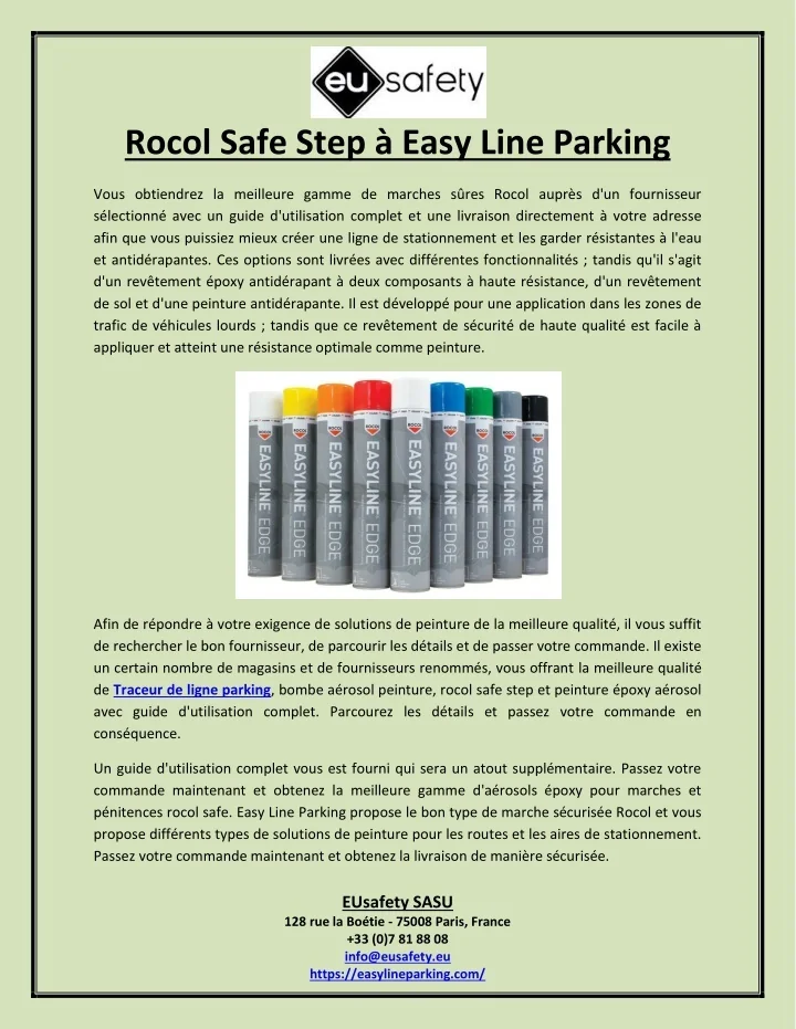 PPT - Rocol Safe Step à Easy Line Parking PowerPoint Presentation, free ...