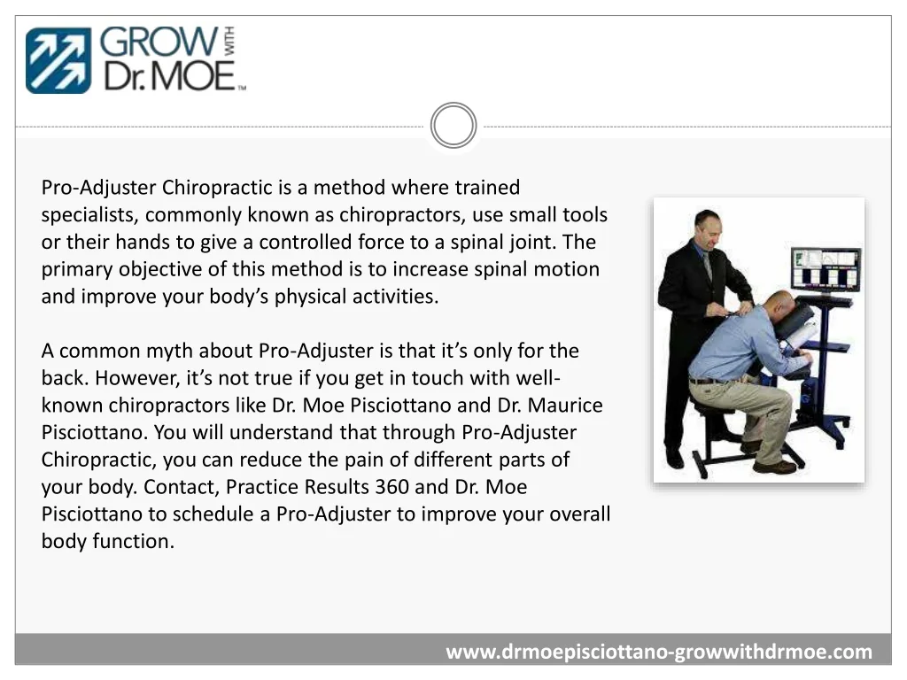 PPT - Pro Adjuster Chiropractic: Definition, Effects, Treatment ...