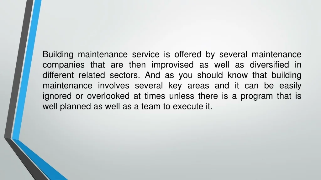 PPT - Important Tips For Choosing Building Maintenance Services Perth ...
