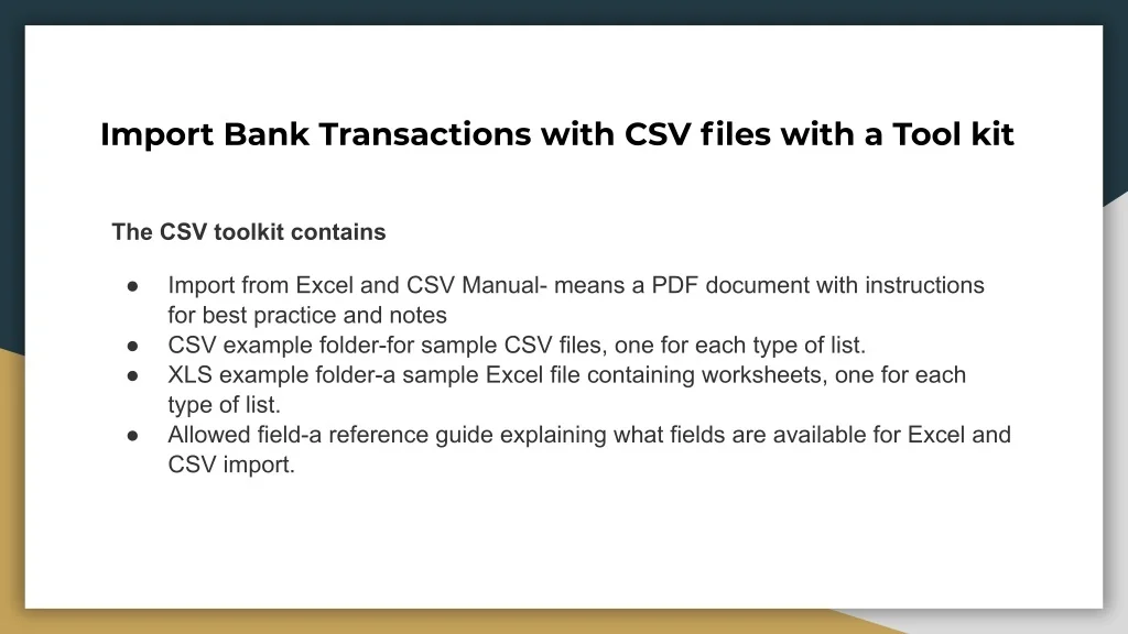 PPT - Import Bank Transactions into QuickBooks PowerPoint Presentation ...