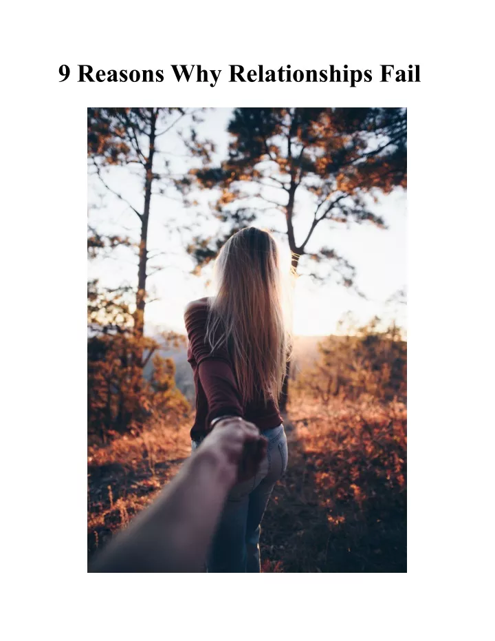 Ppt 9 Reasons Why Relationships Fail Powerpoint Presentation Free