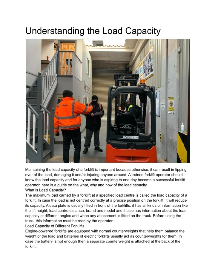 PPT - Understanding the Load Capacity PowerPoint Presentation, free ...