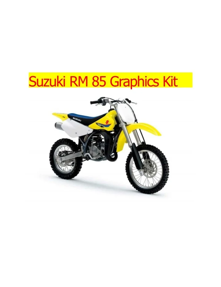 PPT - Suzuki RM 85 Graphics Kit PowerPoint Presentation, free download ...