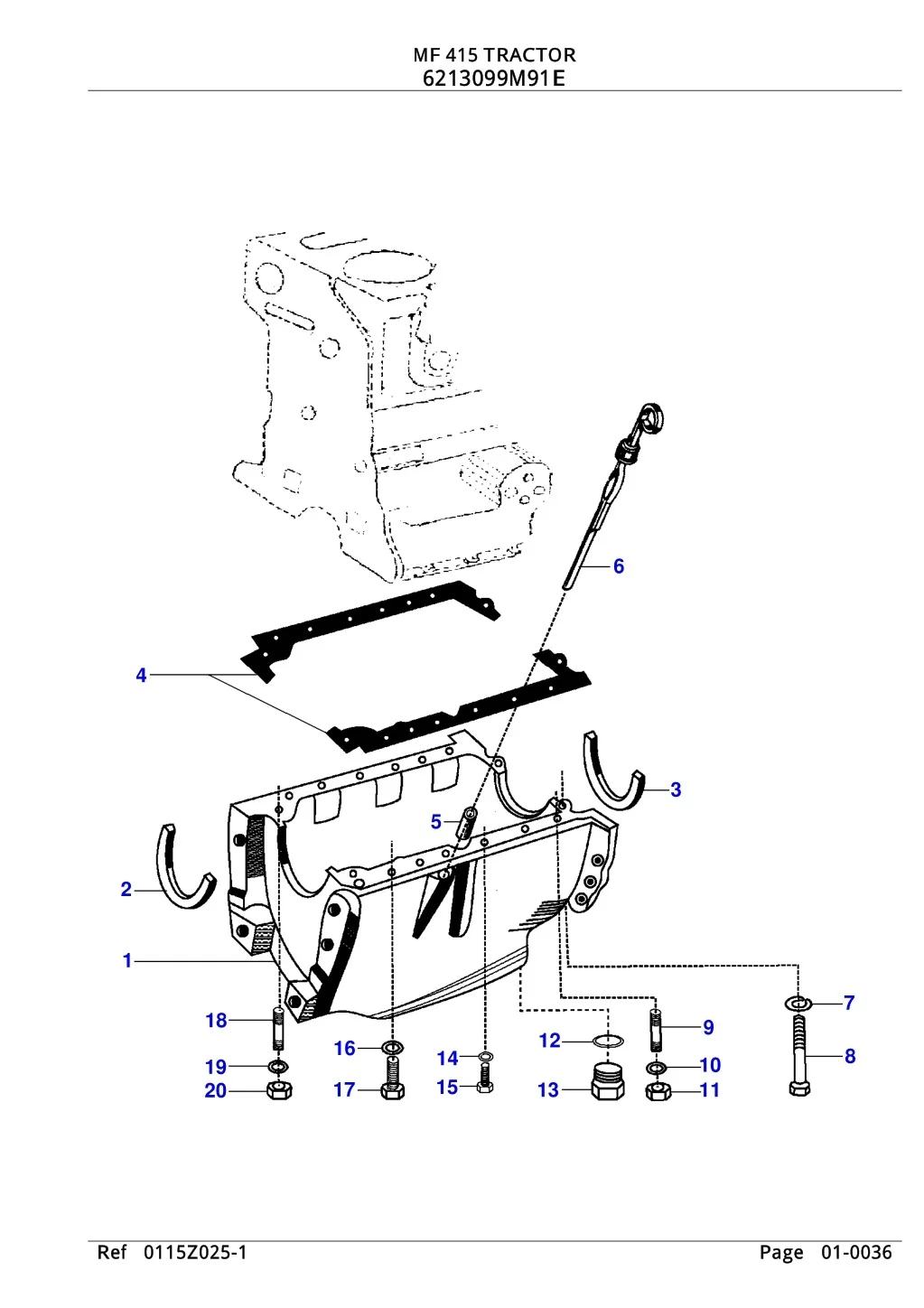 PPT - Massey Ferguson MF 415 Tractor Parts Catalogue Manual PowerPoint ...
