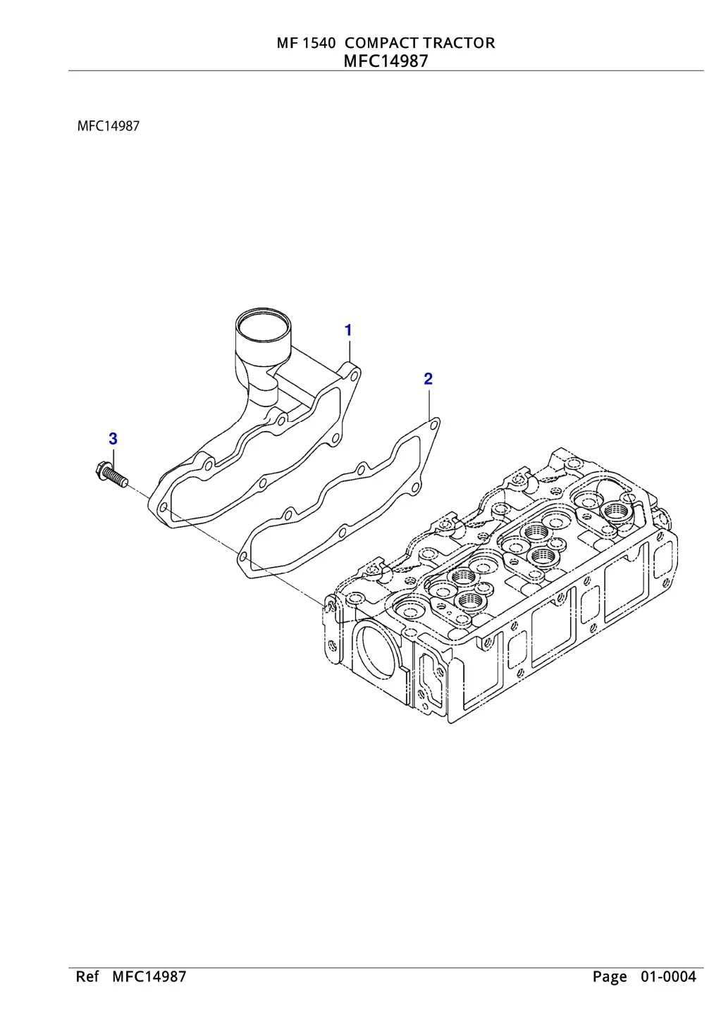 PPT - Massey Ferguson MF 1540 COMPACT TRACTOR Parts Catalogue Manual ...
