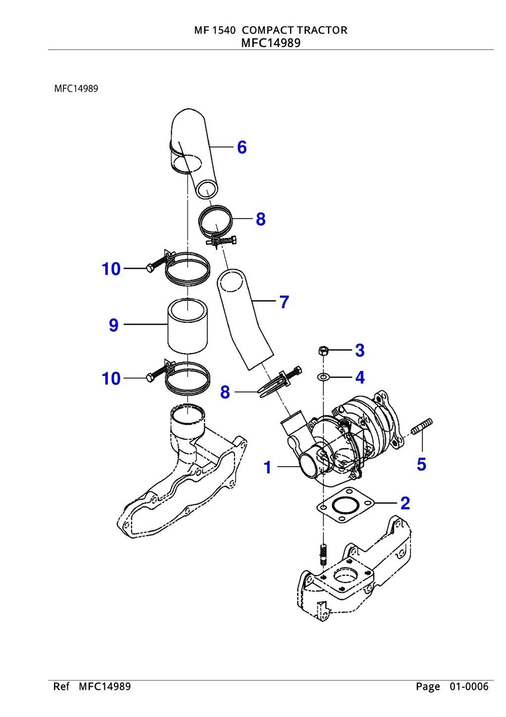 PPT - Massey Ferguson MF 1540 COMPACT TRACTOR Parts Catalogue Manual ...