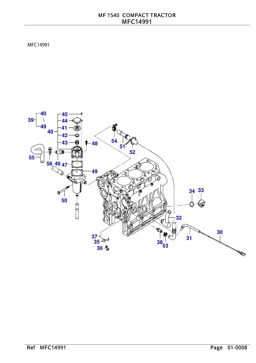 PPT - Massey Ferguson MF 1540 COMPACT TRACTOR Parts Catalogue Manual ...