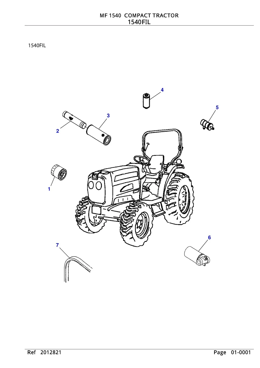 PPT - Massey Ferguson MF 1540 COMPACT TRACTOR Parts Catalogue Manual ...