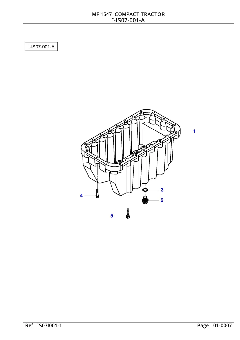 PPT - Massey Ferguson MF 1547 COMPACT TRACTOR Parts Catalogue Manual ...