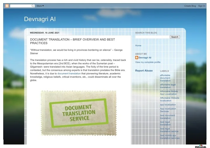 PPT - DOCUMENT TRANSLATION – BRIEF OVERVIEW AND BEST PRACTICES ...