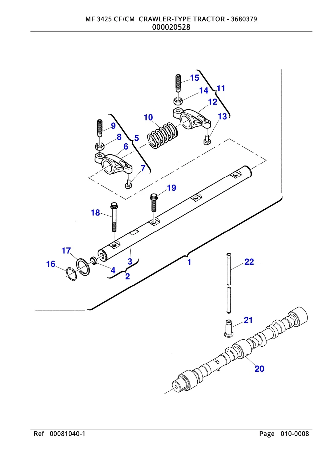 PPT - Massey Ferguson MF 3425 CF CRAWLER-TYPE TRACTOR Parts Catalogue ...