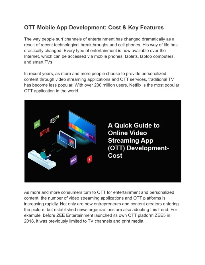 PPT - OTT Mobile App Development_ Cost & Key Features PowerPoint ...