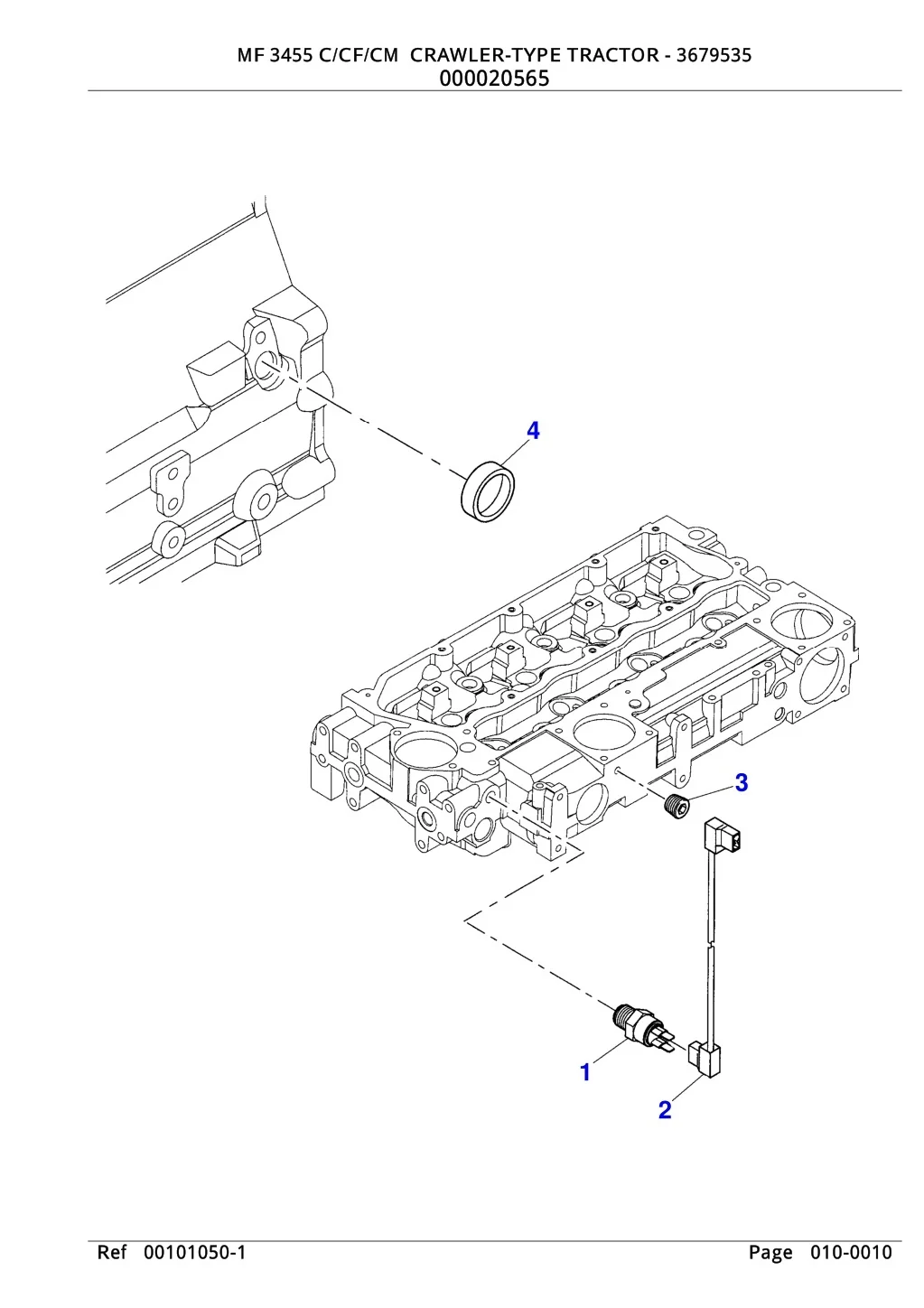 PPT - Massey Ferguson MF 3455 CF CRAWLER-TYPE TRACTOR Parts Catalogue ...