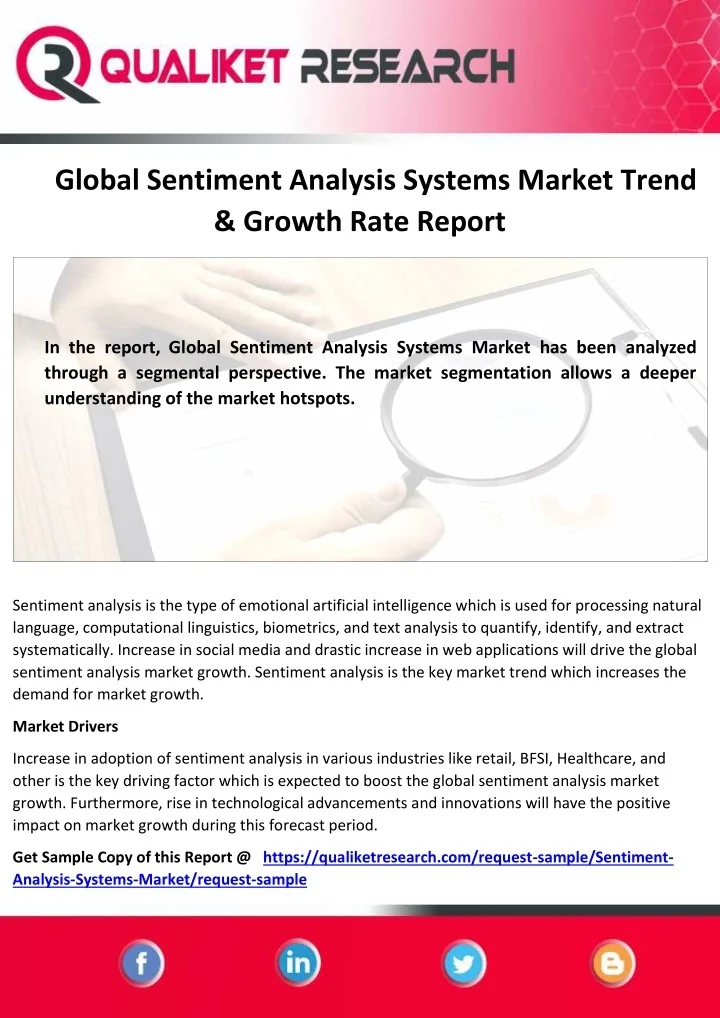PPT - Global Sentiment Analysis Market 2020-2027 Growth Opportunity and ...