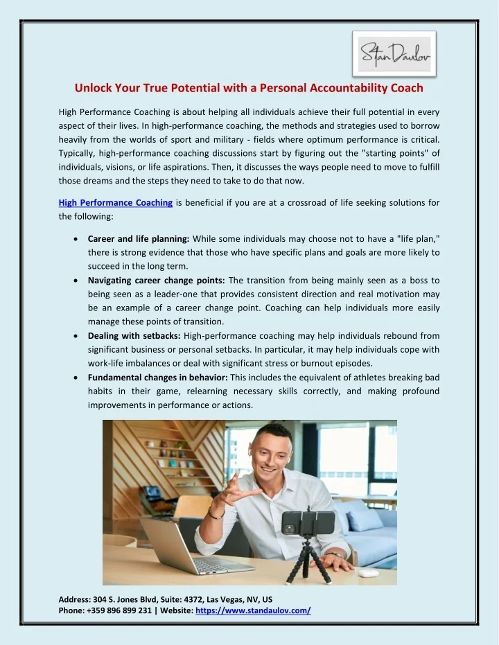 PPT - Unlock Your True Potential with a Personal Accountability Coach ...